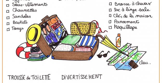 La check-list à imprimer pour faire sa valise